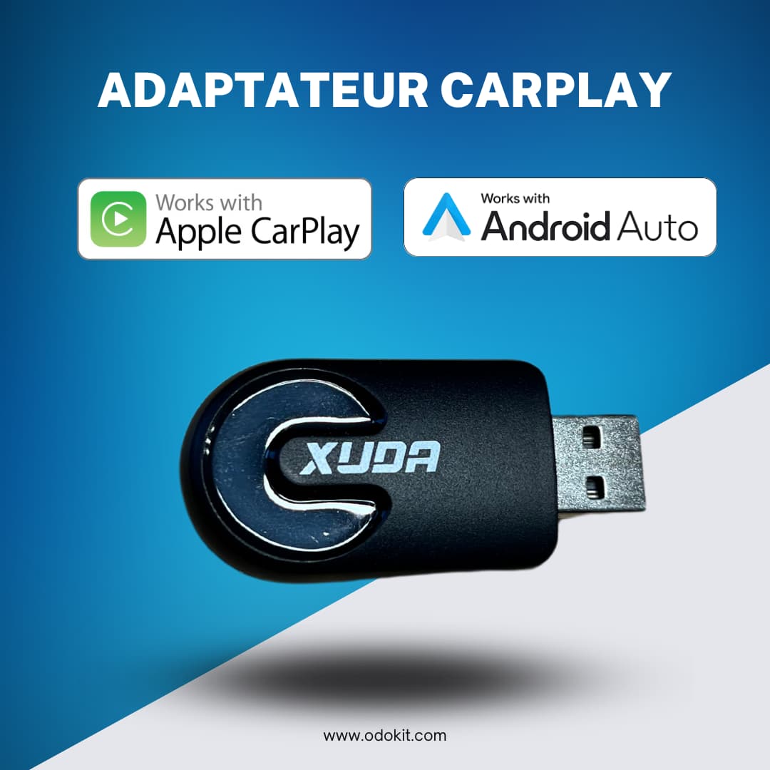 Adaptateur sans fil CarPlay & Android Auto USB Dongle